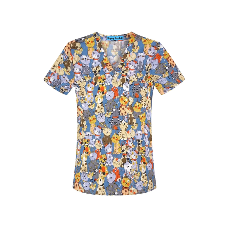 Cotton Scrub Tops – Happy Scrub In | Scrubs With Style